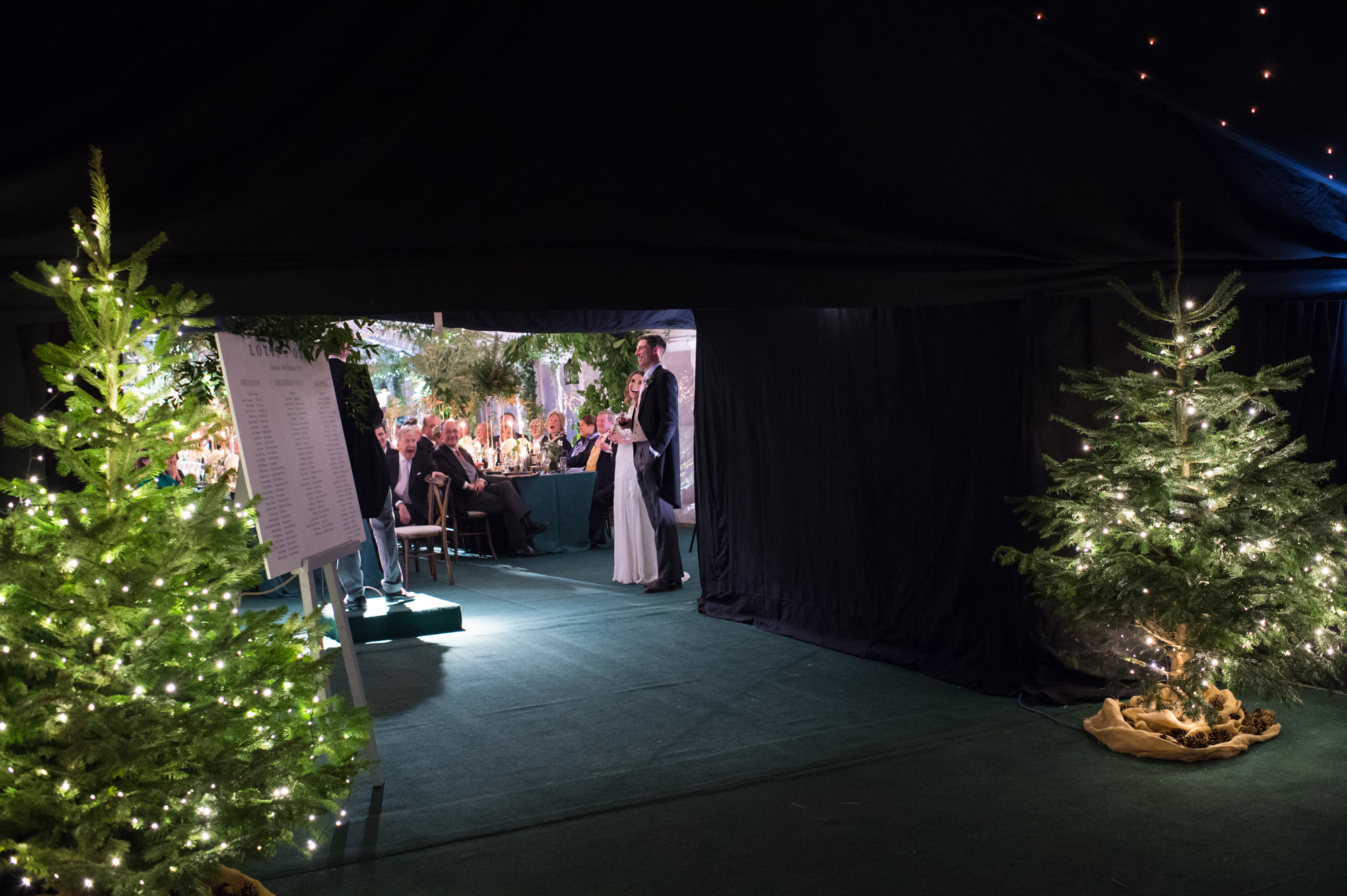 Winter marquee wedding in Hampshire photographed by Especially Amy